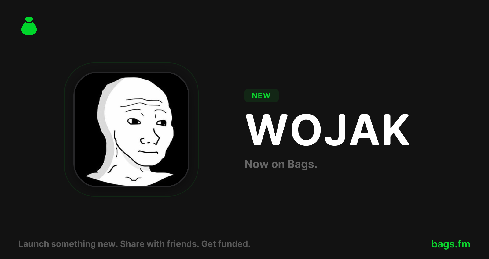 $WOJAK on Bags | Bags
