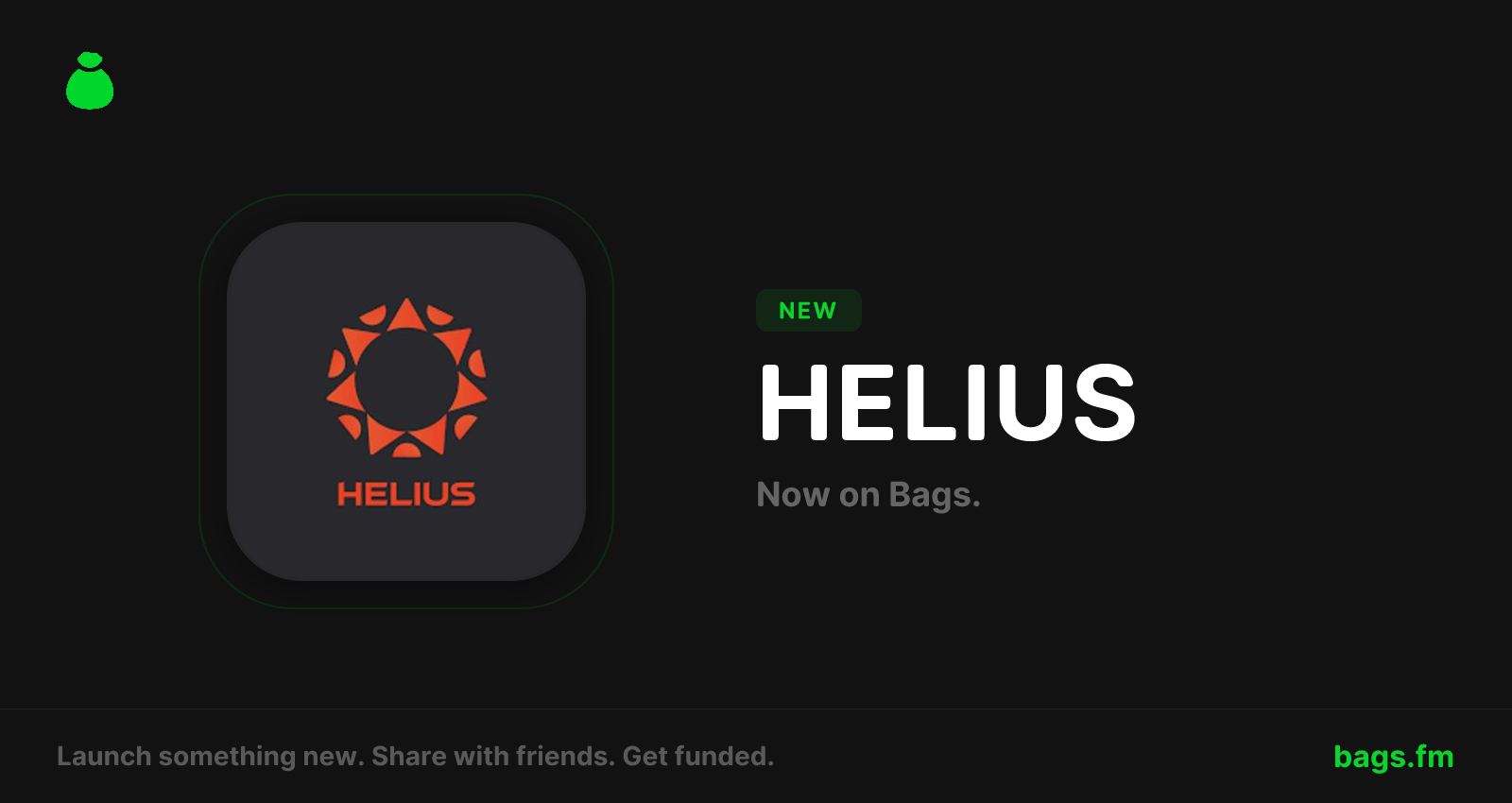 $HELIUS on Bags | Bags