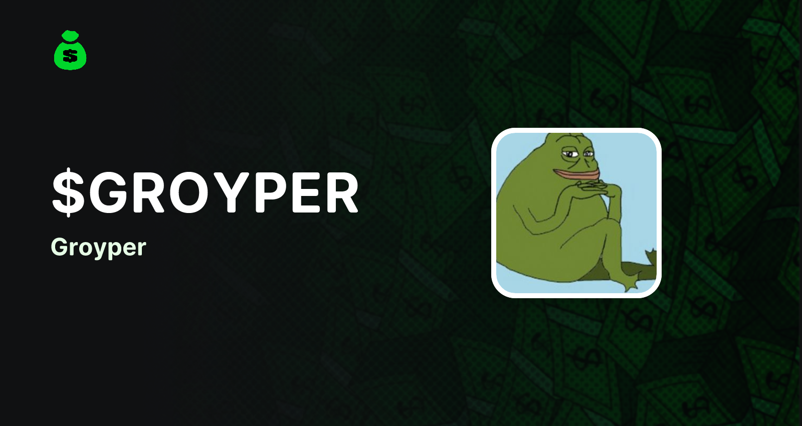 $GROYPER on Bags
